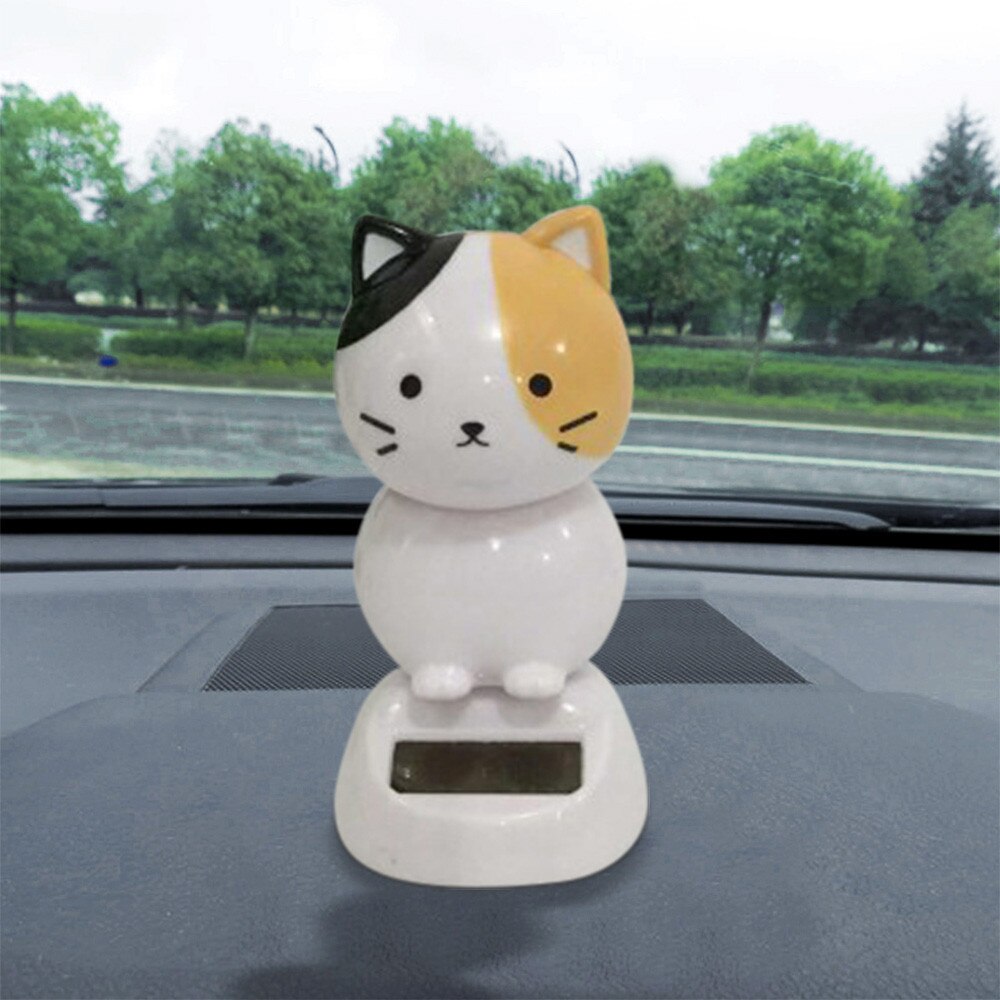 Leuke Kat Auto Decoratie Solar Powered Dancing Die... – Grandado