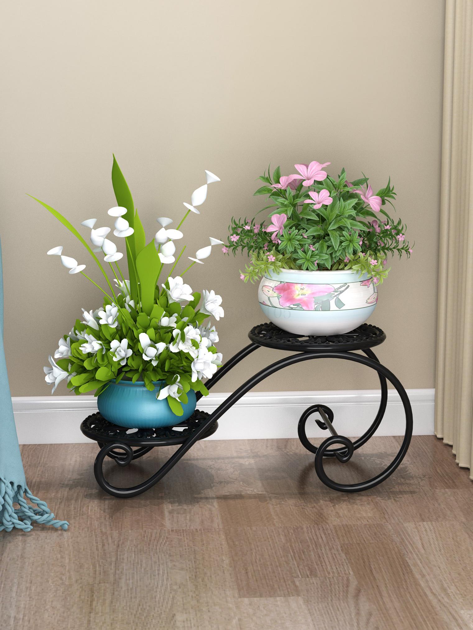 9998 Wrought Iron Multilayer Shelf Floor Type Mult... – Grandado