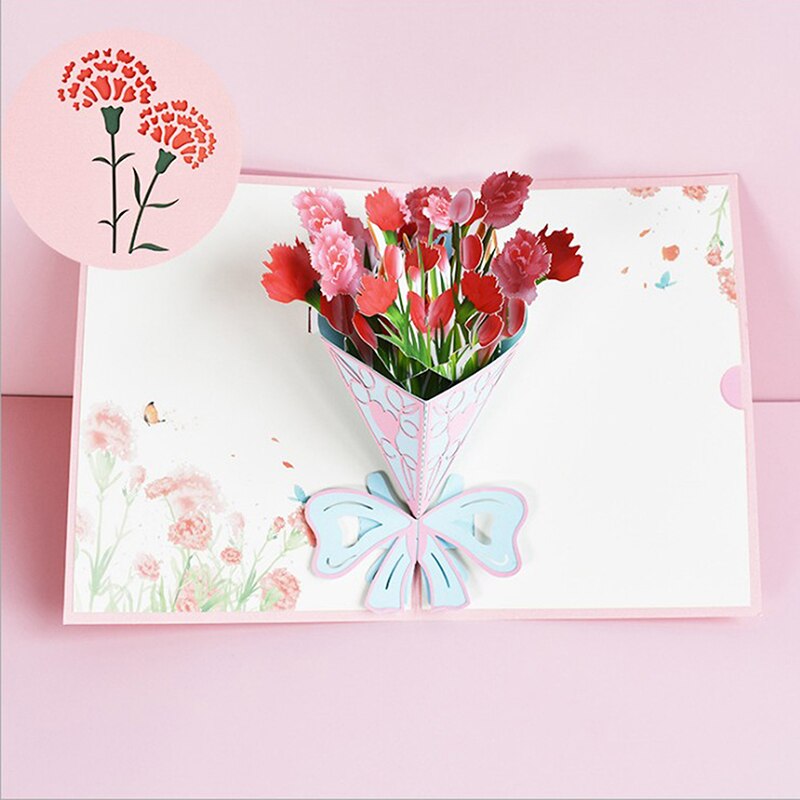 1PC 3D Mothers Day Pop Up Cards Flowers Card Anniv... – Vicedeal