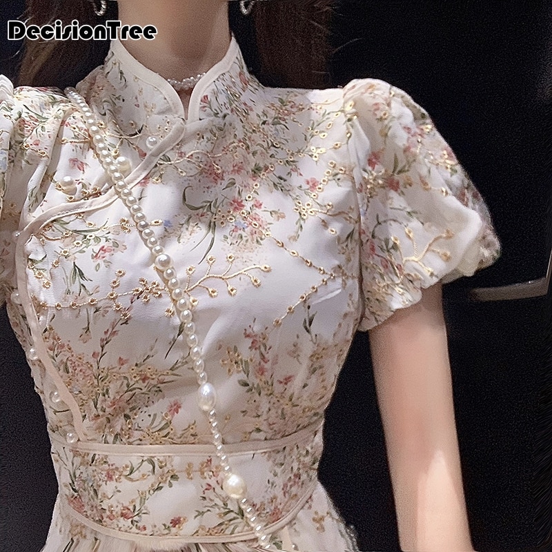 Chinese Dress lace cheongsam dresses lace vintage ... – Grandado