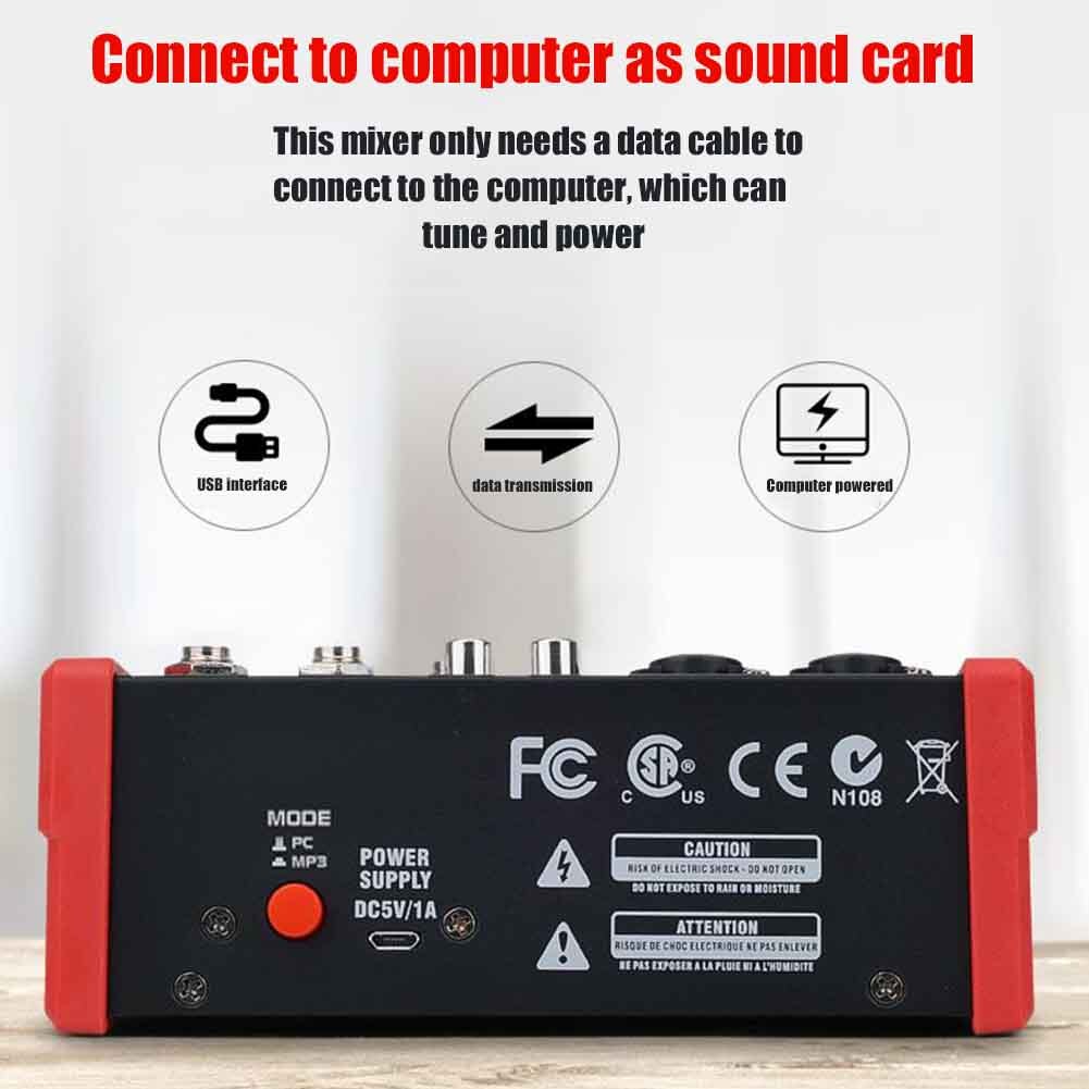 4 Channels Studio Live Performance DJ Console Mini... – Grandado