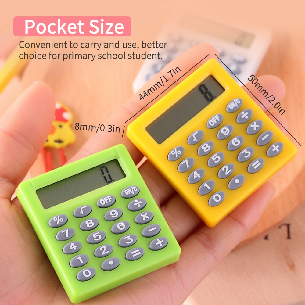 Mini Calculator 8-Digit Display Pocket Size Calcul... – Grandado