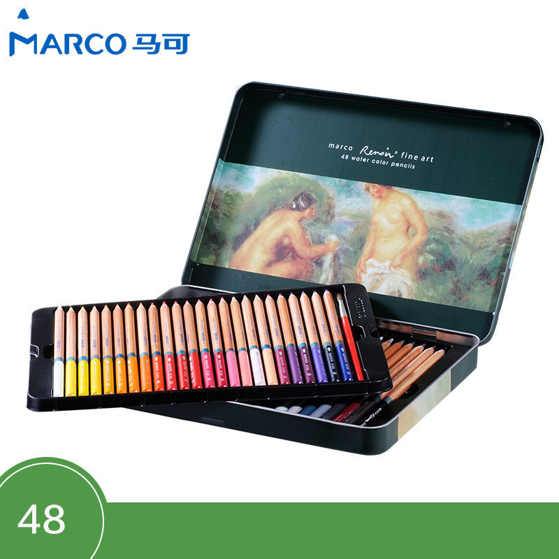 MARCO 24/36/48/72/100 Color Pencil Watercolor Oil ... – Grandado