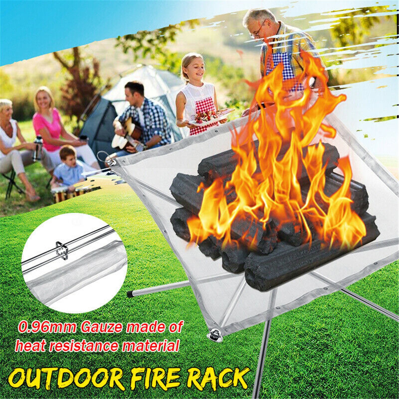 Camping Fire Pit Outdoor Portable Fire Folding Out... – Vicedeal