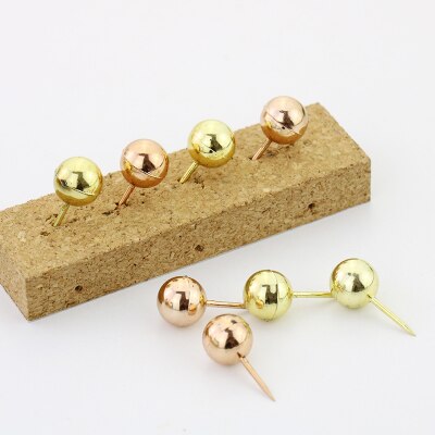 100 Pins/Set Rose Gold Push Pins Decorative Tacks ... – Vicedeal