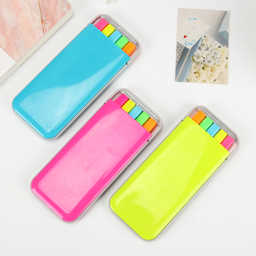 5PCS/Set Candy Color Highlighter Pen Set Mini Fluo... – Vicedeal