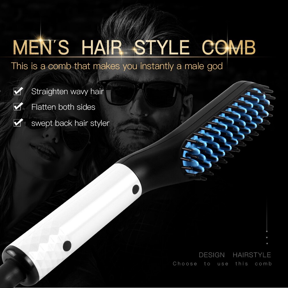 Updated Beard Straightener Multifunctional Hair Br... – Grandado