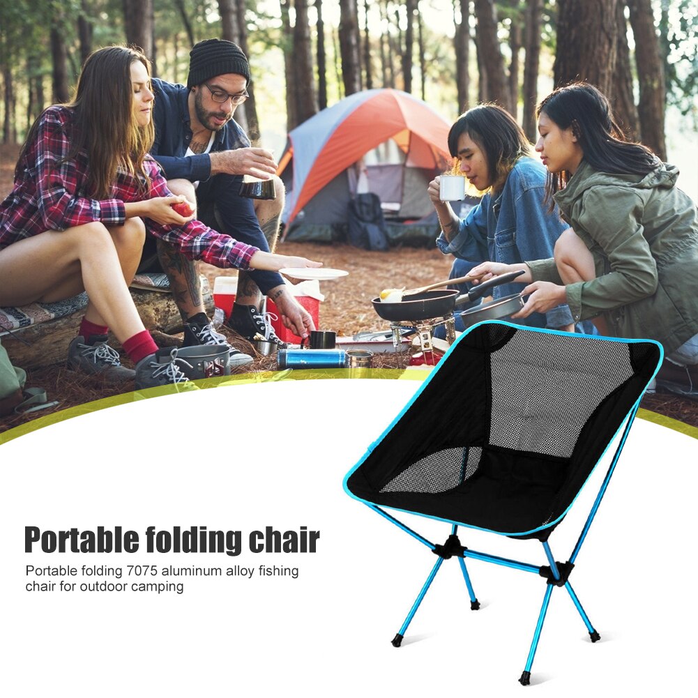 Camping Folding Moon Chairs Outdoor Fishing Beache... – Vicedeal