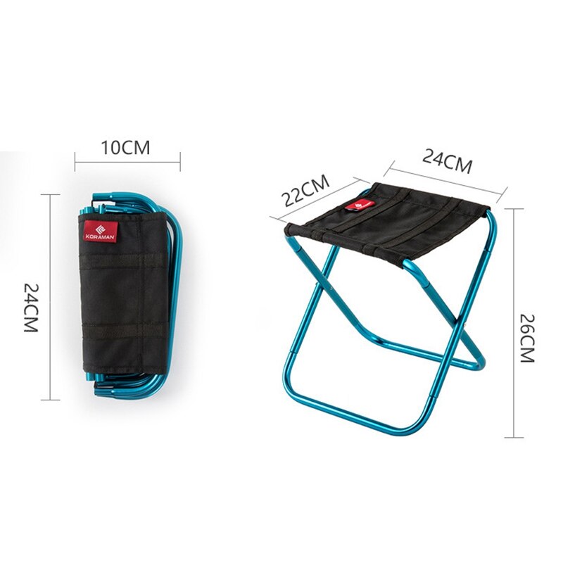 Koraman compacte kampeerkruk, opvouwbaar, ultralic... – Vicedeal