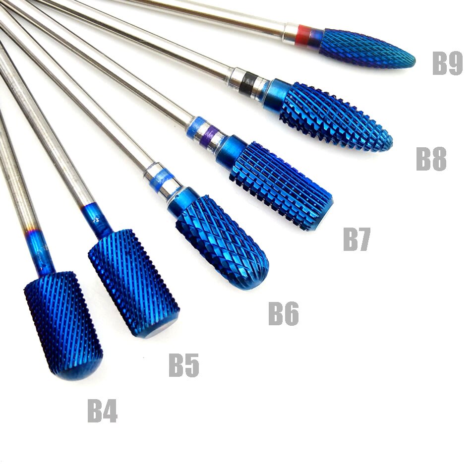 HYTOOS 5 Type Blue Tungsten Carbide Nail Drill Bit... – Grandado