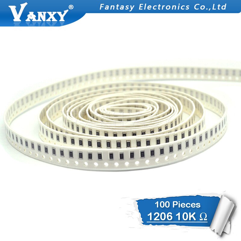 100PCS 1206 SMD Resistor 1% 10K ohm chip resistor ... – Vicedeal