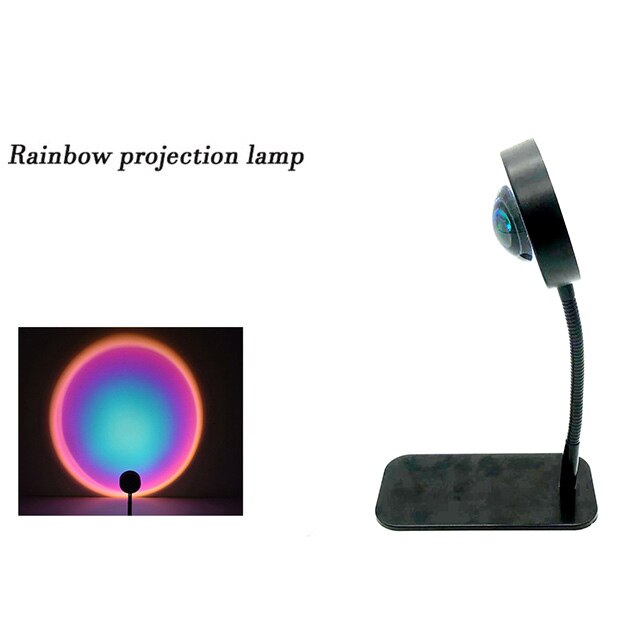 Led Night Light USB Rainbow Sunset Lamp Wall Atmos... – Grandado