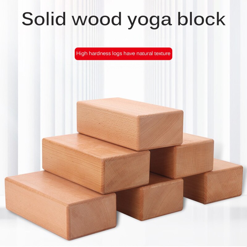 Wooden Solid Yoga Block Yoga Brick Handstand Block... – Grandado
