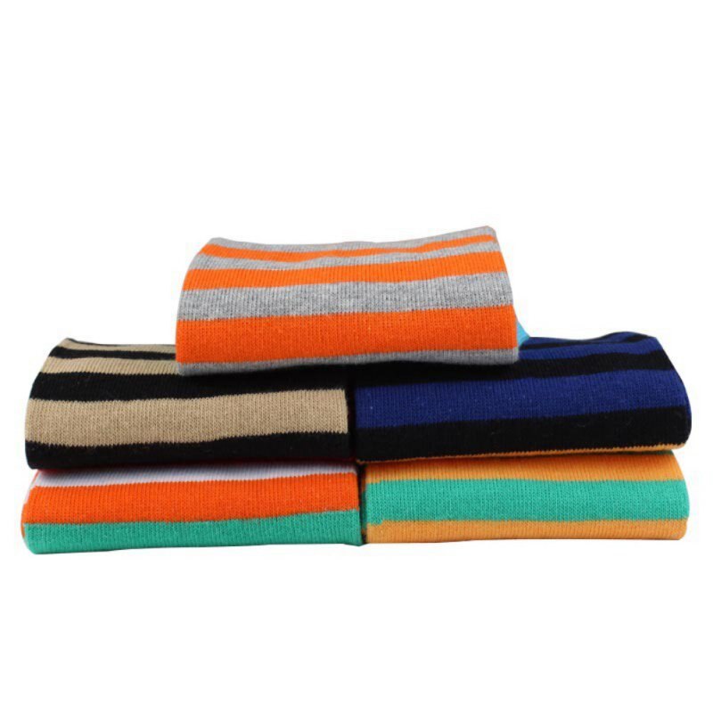 Men Cotton Toe Sock Breathable Absorb Sweat Stripe... – Grandado