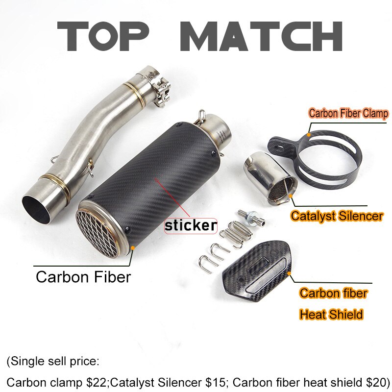 Motorcycle pipe exhaust modified Exhaust middle pi... – Grandado