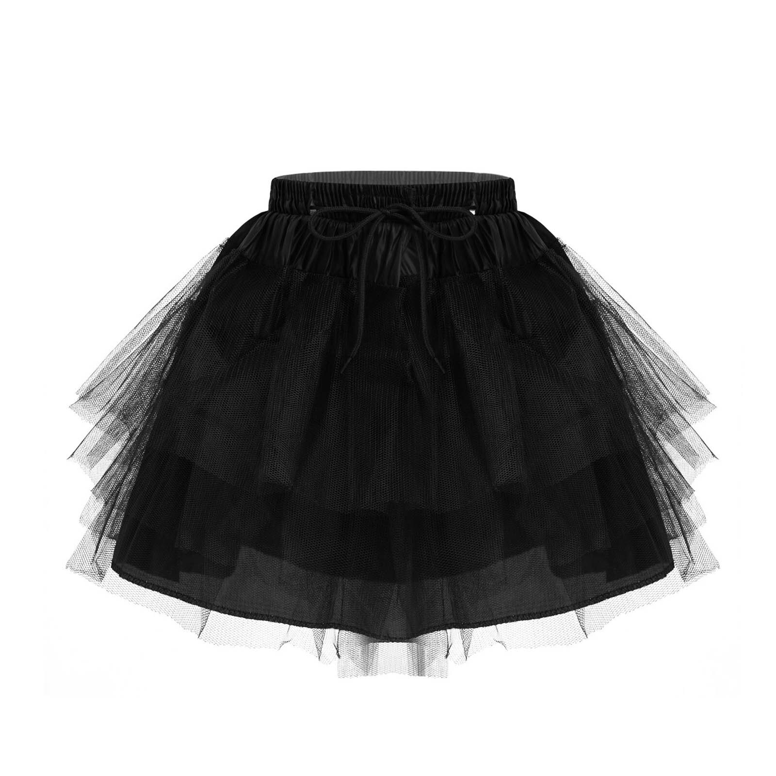 Kids Girls A-line Pleated Crinoline Wedding Pettic... – Grandado