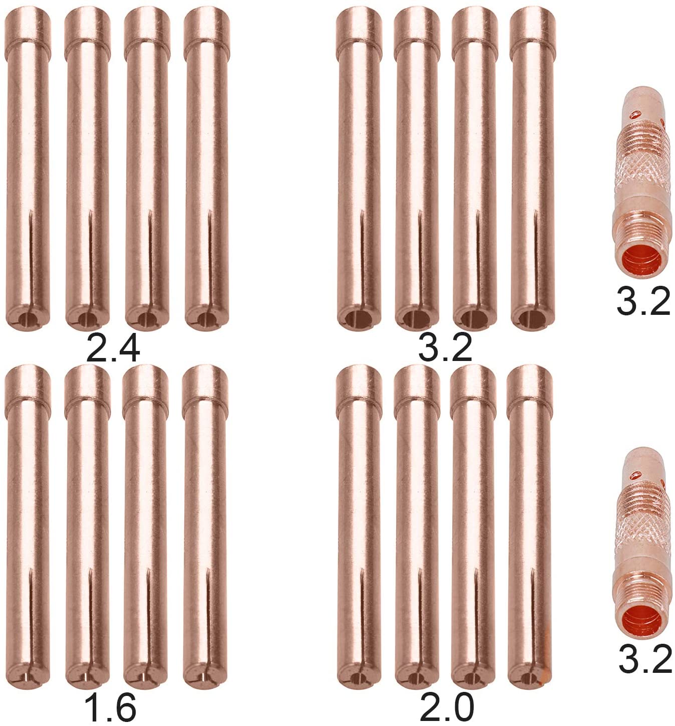 18 Pcs Tig Gas Lens Kit Collet Accessoire Voor Tig... – Vicedeal