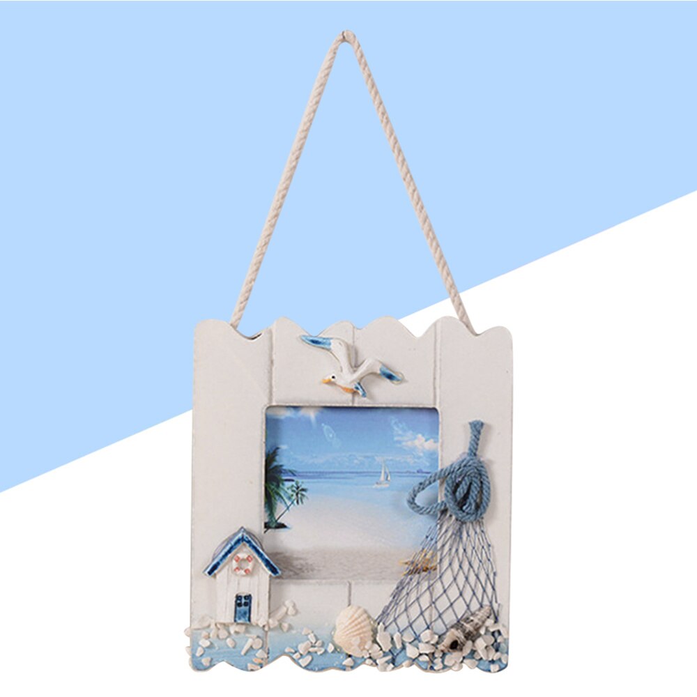 Modern DIY Wooden Photo Frames Romantic Sea Medite... – Grandado