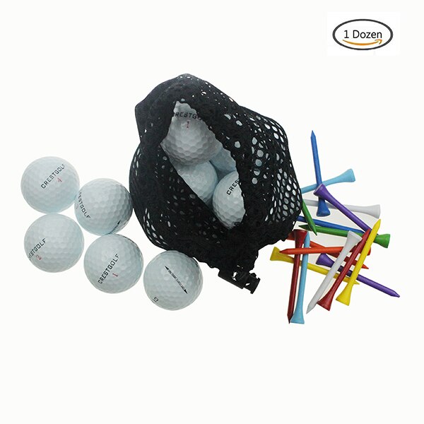 CRESTGOLF 12pcs/lot Three Piece Golf Ball Golf Sta... – Grandado