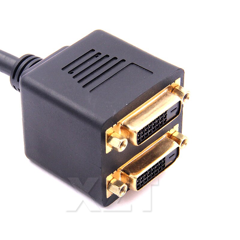Dvi Male Naar 2 DVI-I Female Video Splitter Cable ... – Vicedeal