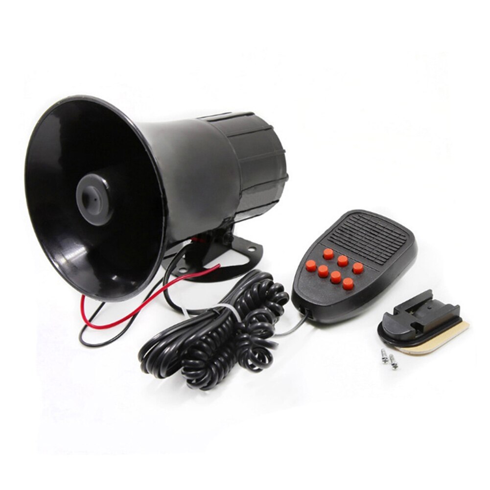 12V Car Alarm Megaphone 6 Sounds Siren Horn PA Spe... – Vicedeal