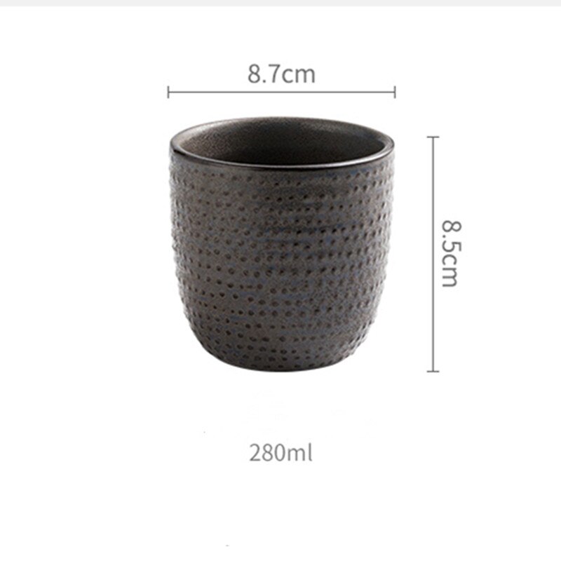 Retro Ceramic Water Cup Embossed Dot Mug Italian E... – Grandado