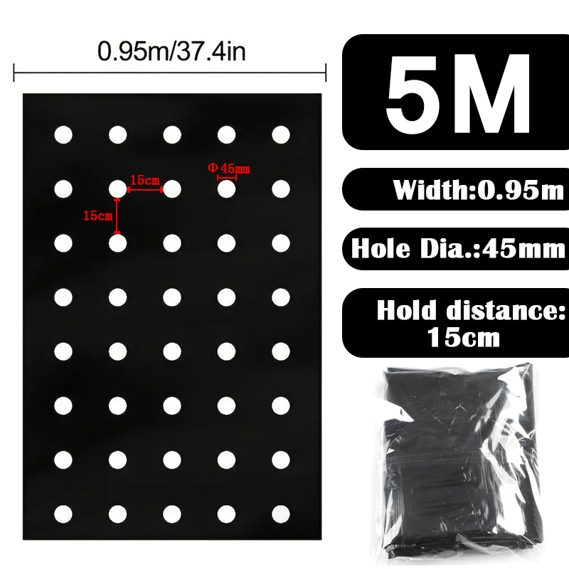 5~30M Agricultural Perforated Mulch Weeding Insula... – Grandado