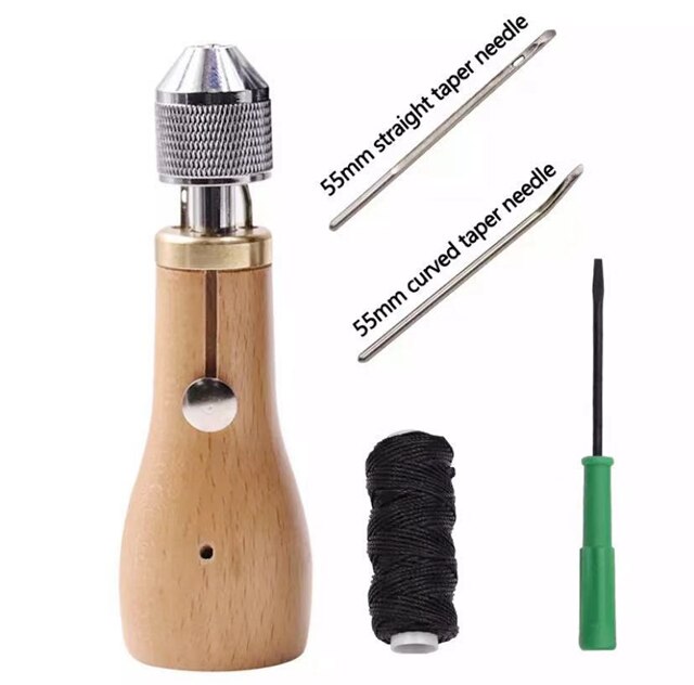 Leather Sewing Awl Thread Kit Manual Sewing Machin... – Vicedeal