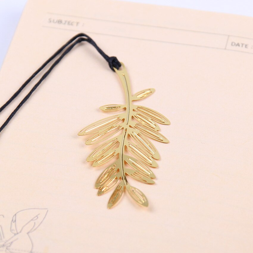 Cute Kawaii Gold Metal Bookmark Vintage Key Feathe... – Grandado