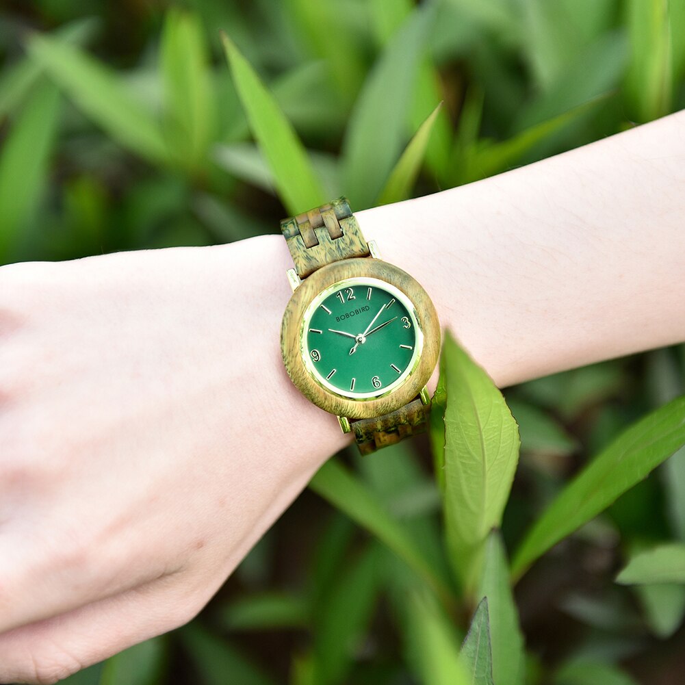 BOBO BIRD Women Watches Wood Quartz Wristwatch Lad... – Grandado