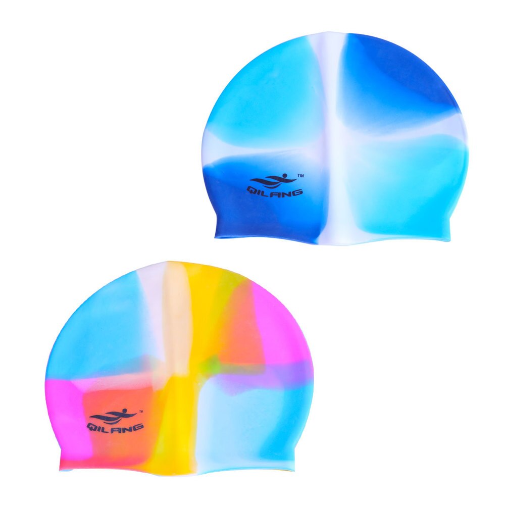 2 Pcs Silicone Swimming Cap Swimming Hat Sports El... – Grandado