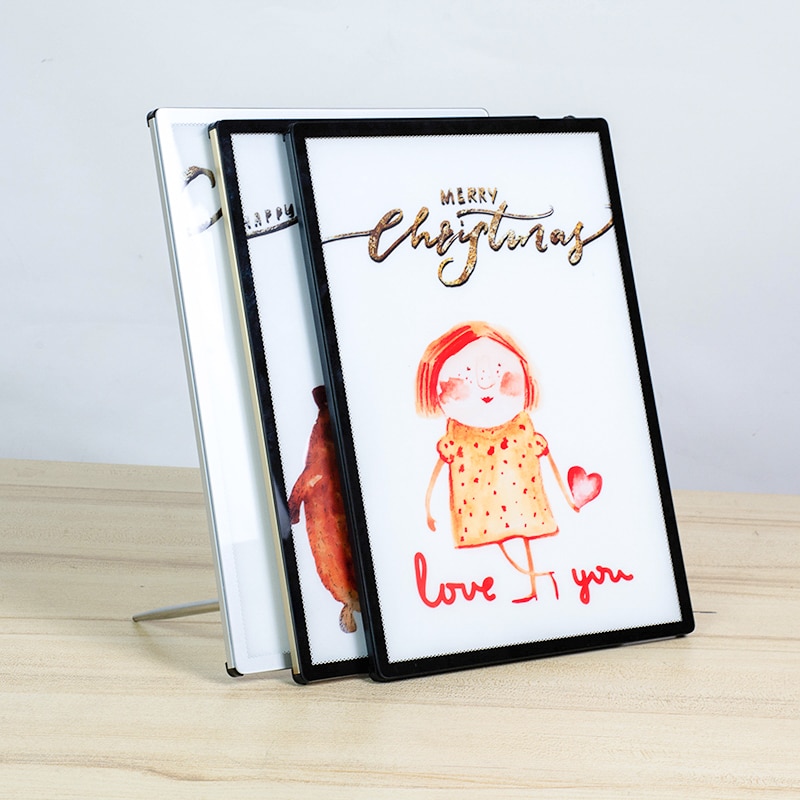 A4 led crystal light box display cafe menu stand m... – Grandado