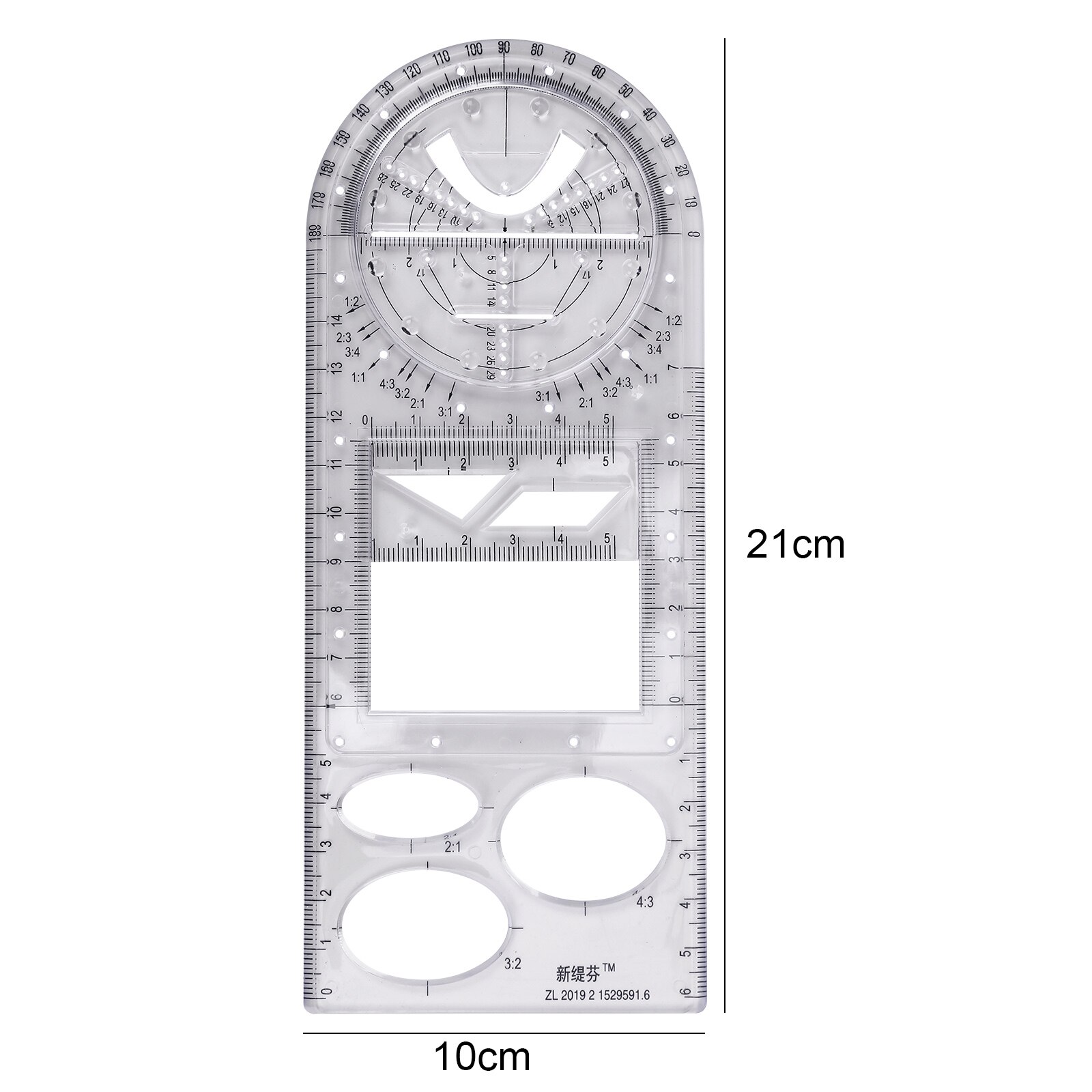 Multifunctional Geometric Ruler Geometric Drawing ... – Grandado