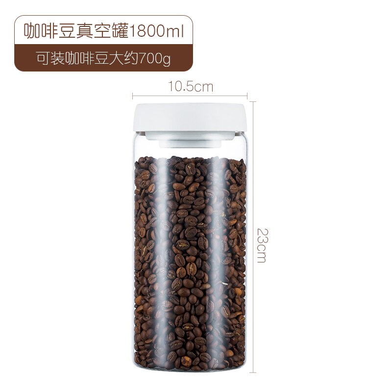 Coffee Beans Vacuum Sealed Tank Glass Storage Tank... – Vicedeal
