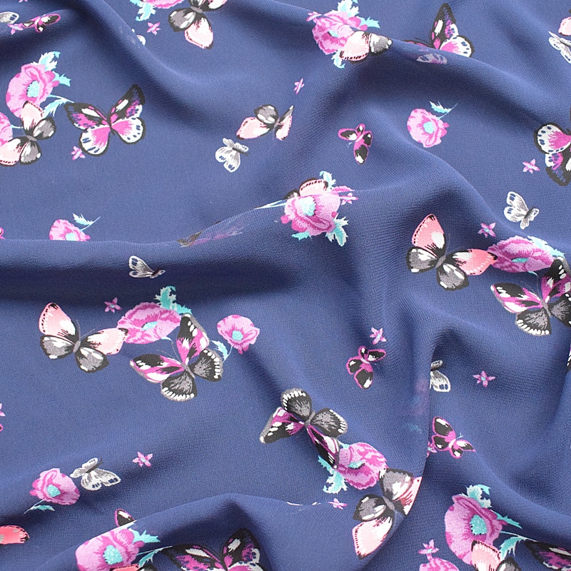 high-stick chiffon spring/summer printed fabric na... – Grandado