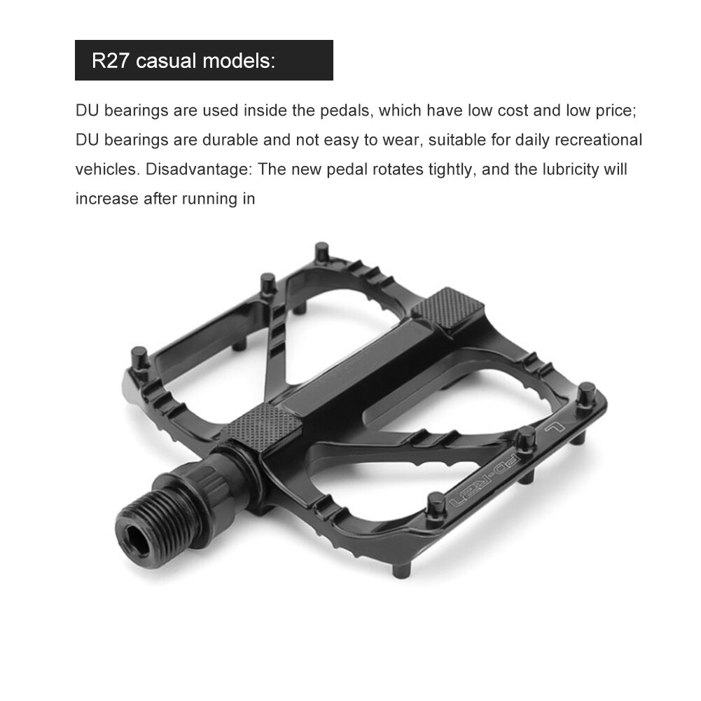 Bike Flat pedals MTB Road Bicycle 3 bearing peilin... – Grandado