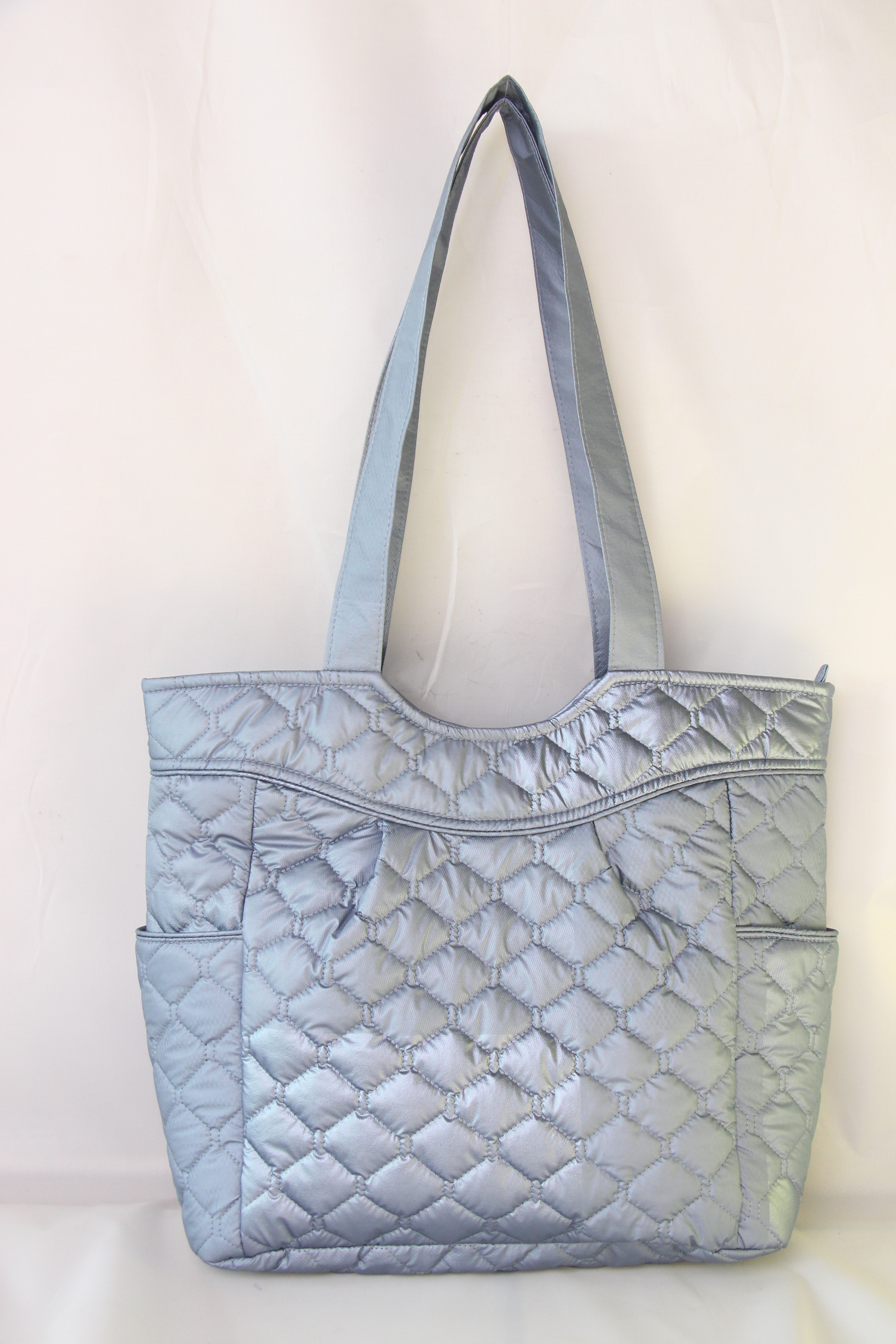 Quilted Stitching puffer tote bag casual bag light... – Grandado