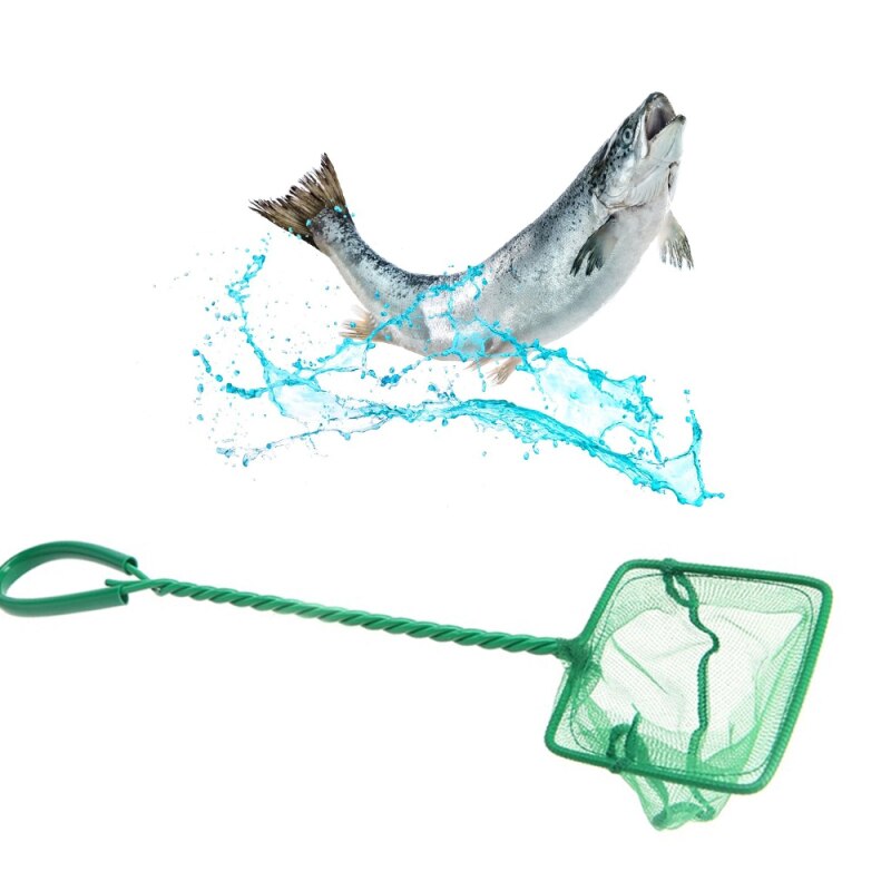 Portable Fishing Net Long Handle Square Aquarium A... – Grandado