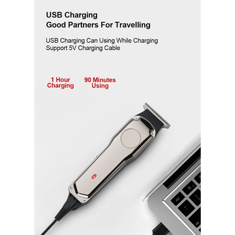 Hair Clippers Barber Haircut Cutter Rechargeable R... – Grandado