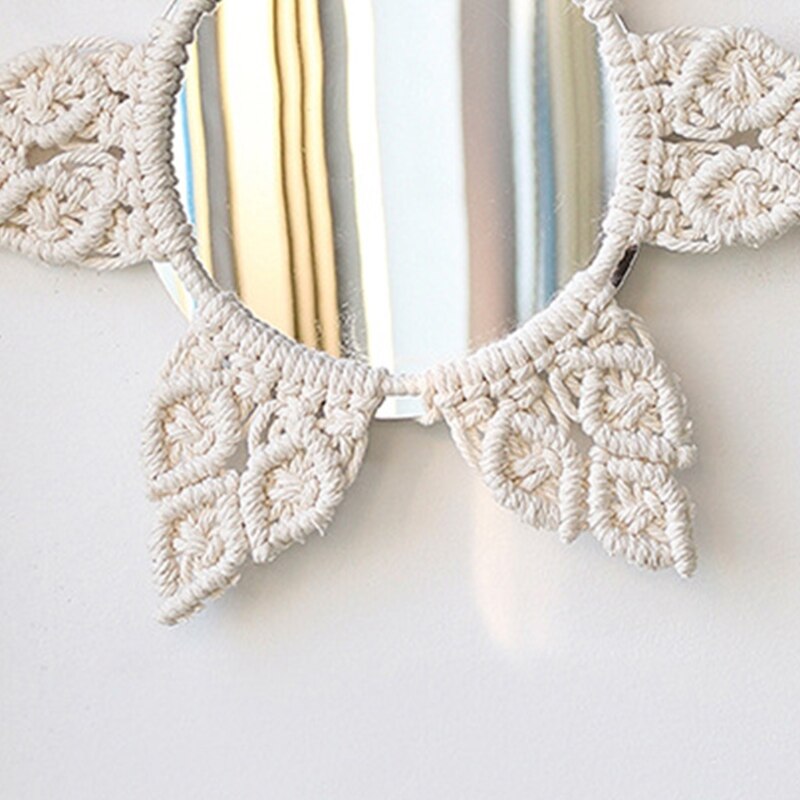 Nordic Wall-mounted Mirror Lace Mirror Handmade Fl... – Grandado