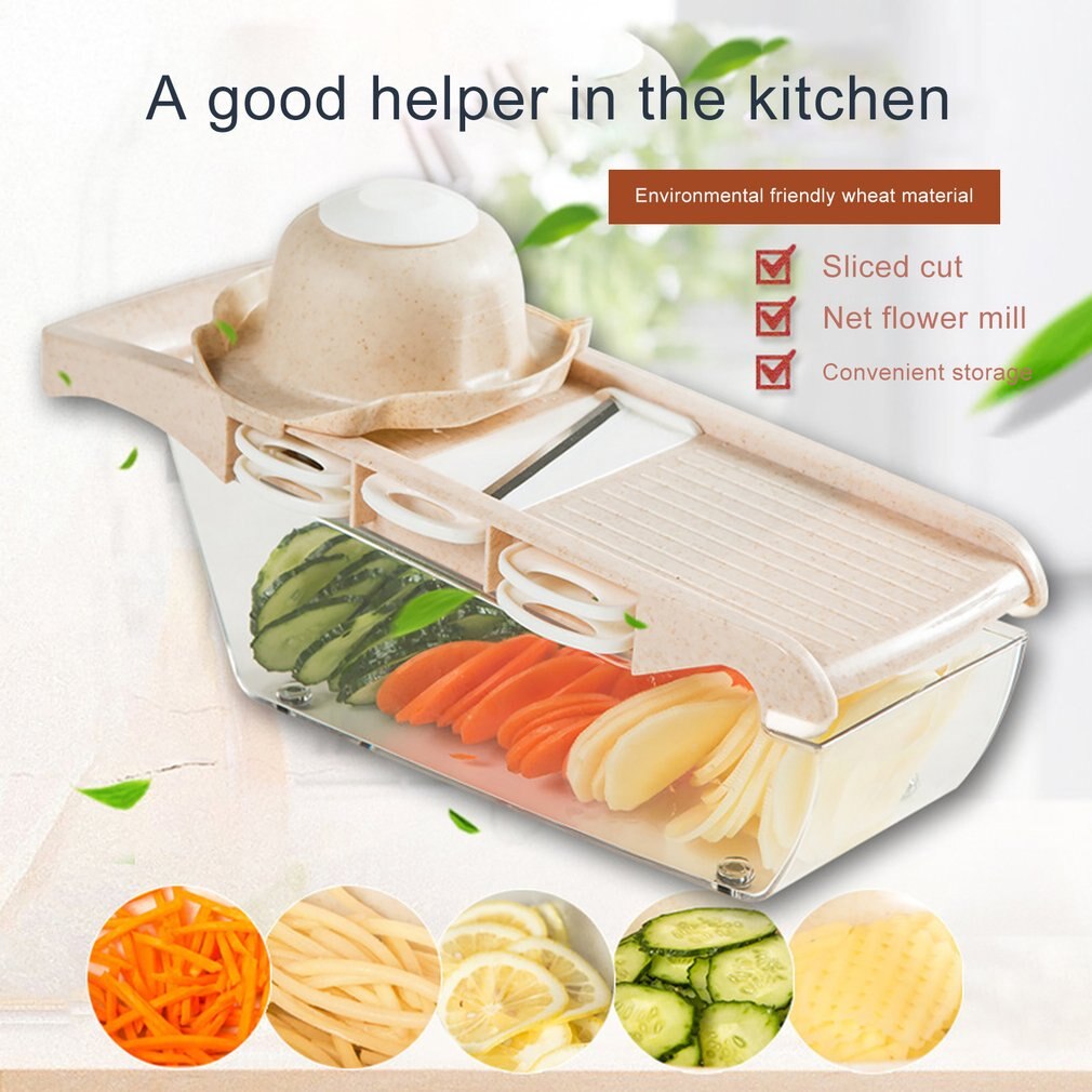 Vegetable Fruit Cutter with Steel Blade Mandoline ... – Vicedeal