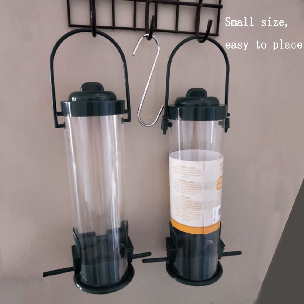 Hængende foderautomat til vilde fugle 2 porte 2 si... – Grandado