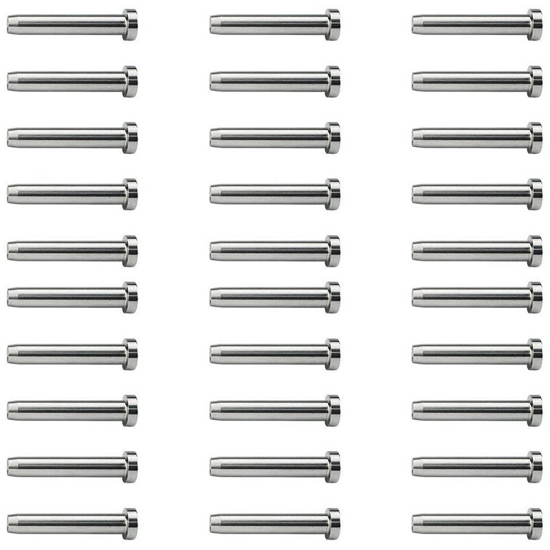 30Pcs Stainless Steel Stemball Swage Stud Dead End... – Vicedeal