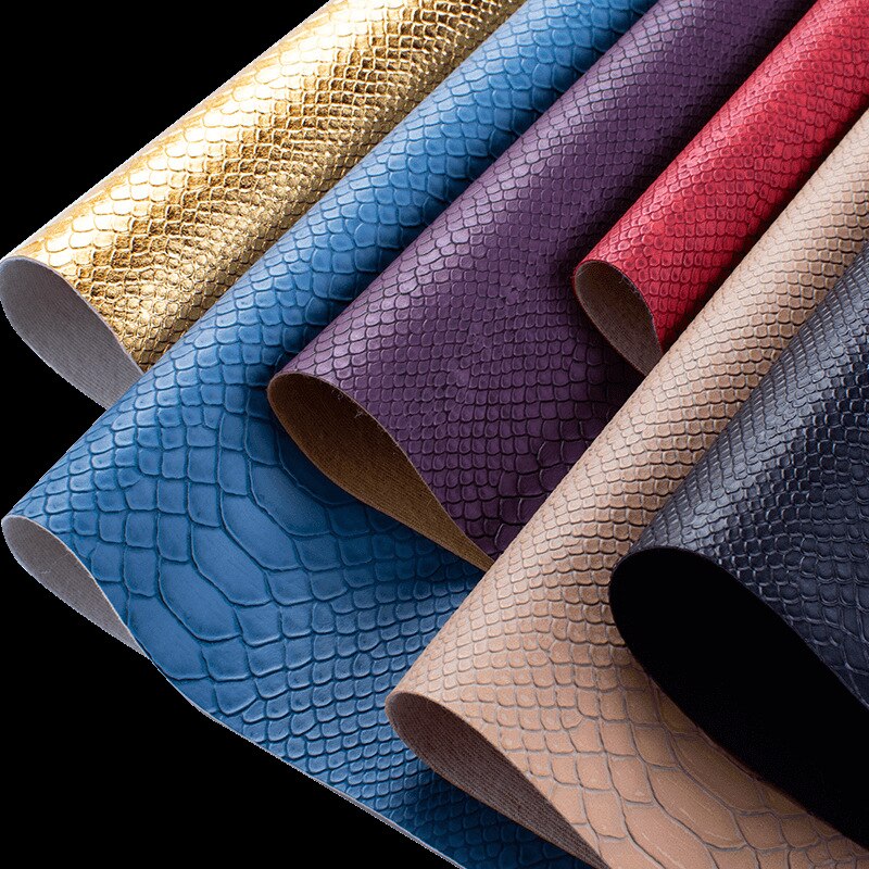 50cm*138cm PVC Snake Leather Fabric Synthetic Leat... – Grandado