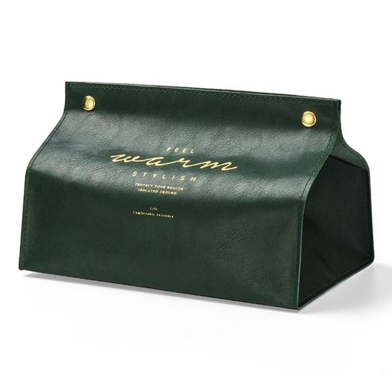 Ins Nordic PU Leer Tissue Box Opvouwbare Servethou... – Grandado
