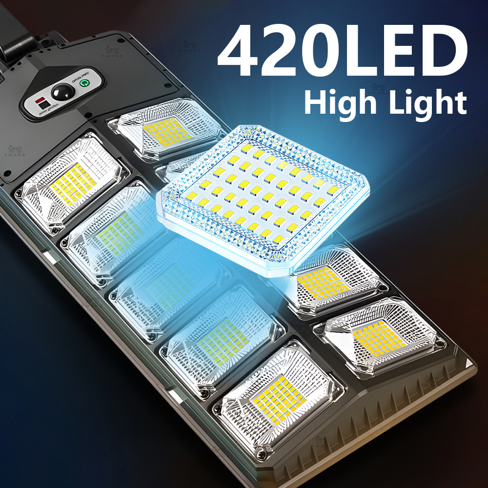 420 led-solcellelamper med høj lysopfattelse, menn... – Grandado