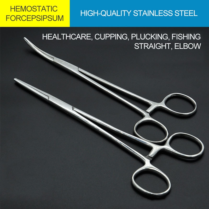 Stainless Steel Hemostatic Forceps Straight Elbow ... – Grandado