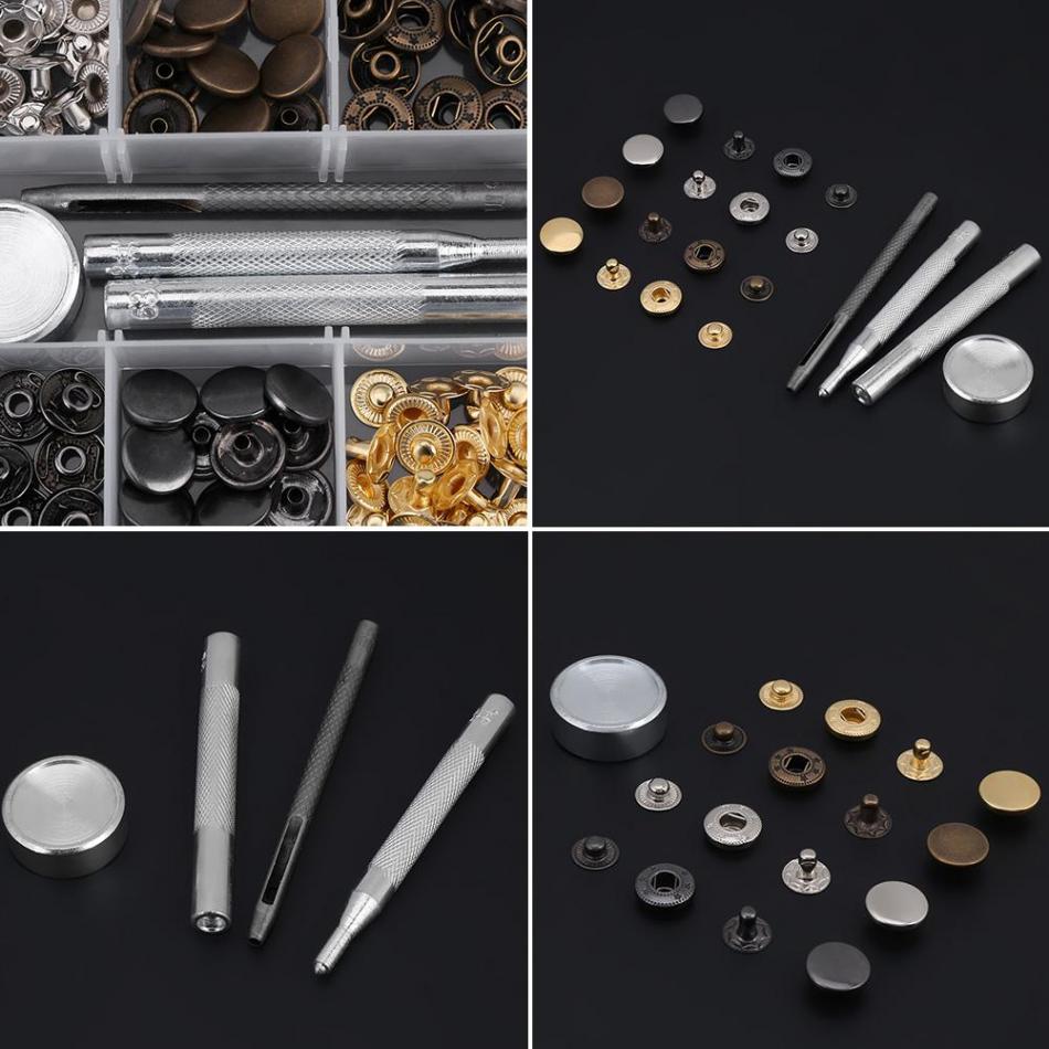 40 Sets Drukknopen Messing Drukknopenband Met Sett... – Vicedeal