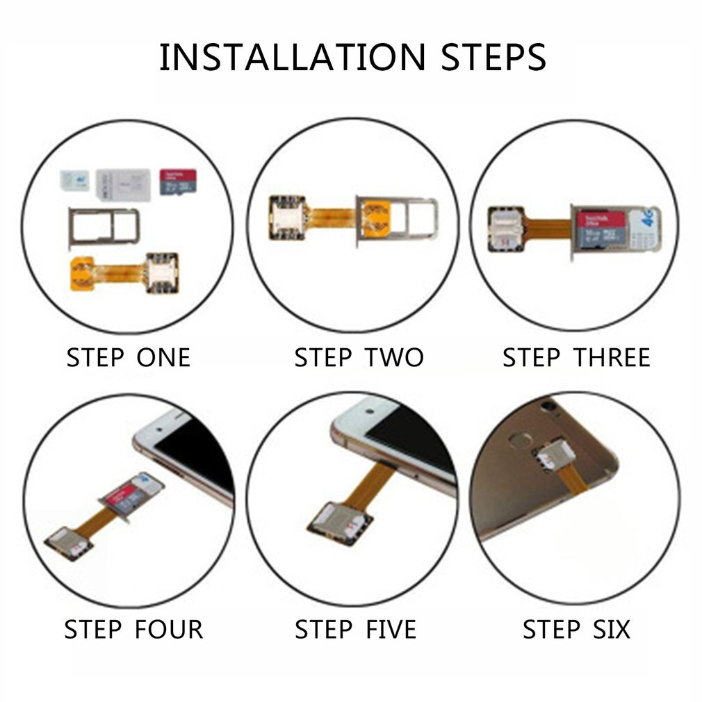 1Pcs Universele Hybrid Sim Card Slot Dual Sim Card... – Vicedeal