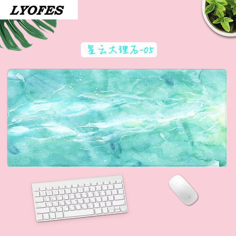 Gaming Kawaii Desk Mats Marble Starry Clouds Cute ... – Grandado